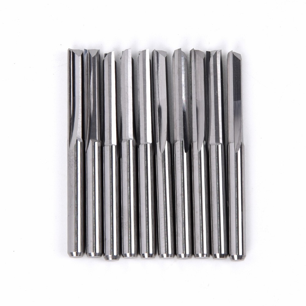 Shank Bits End Mill 40mm 2 Flutes Straight Slot Cutter CNC Router Hot ...
