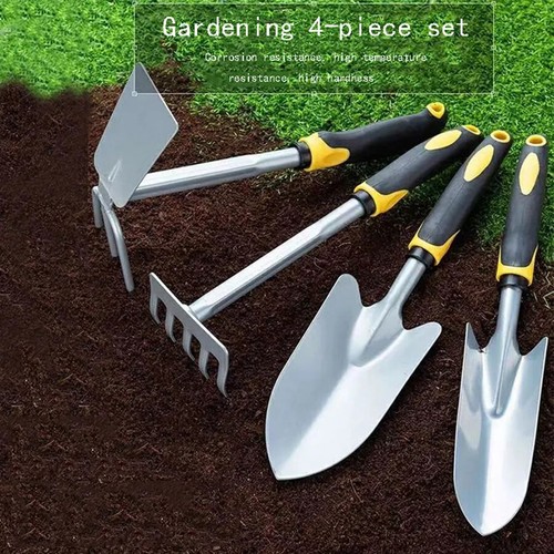 Tree Planting Tool Hoe Spade Dual-purpose Gardening 4-piece Outdoor ...