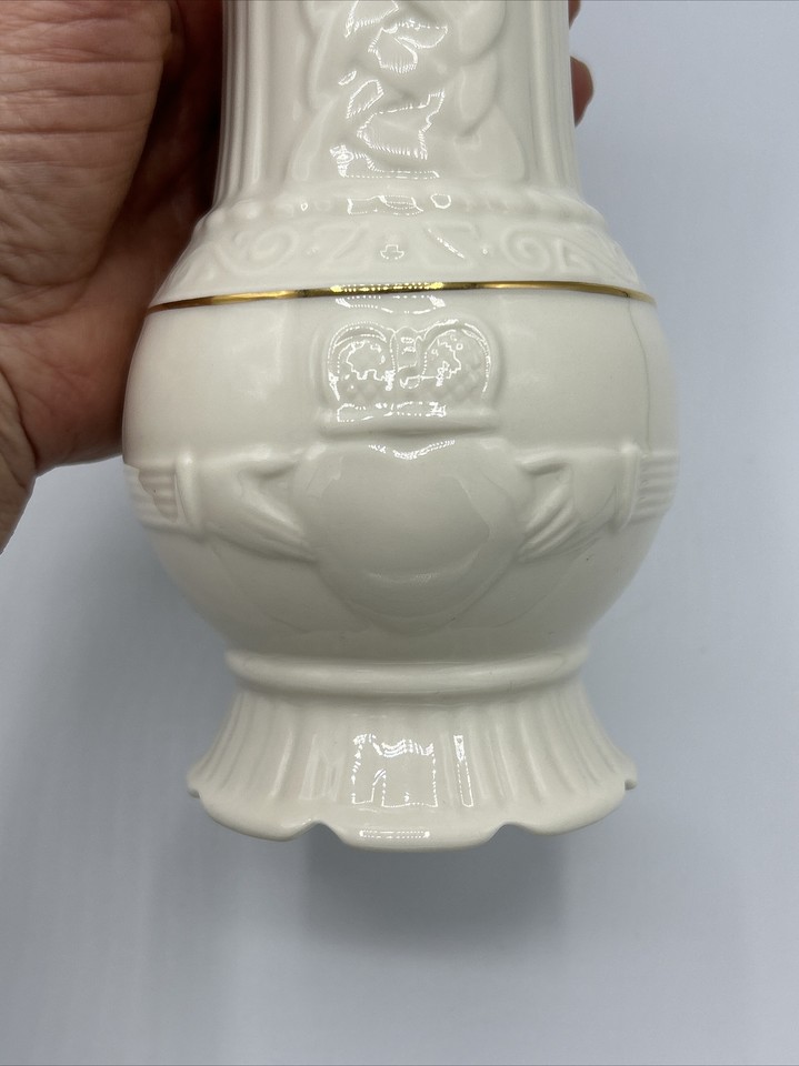 Belleek Ireland Claddagh Fine Parian Bone China 11th Mark Vase 9" | eBay