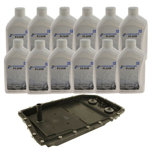 OEM ZF Transmission Oil Pan Filter Kit & 12-Liter's ZF Lifeguard 6 ...