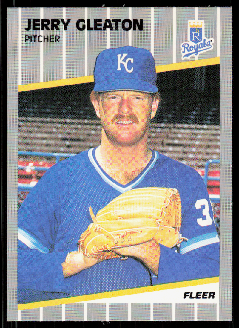 1989 Fleer #282 Jerry Gleaton Pitcher Kansas City Royals FREE shipping ...
