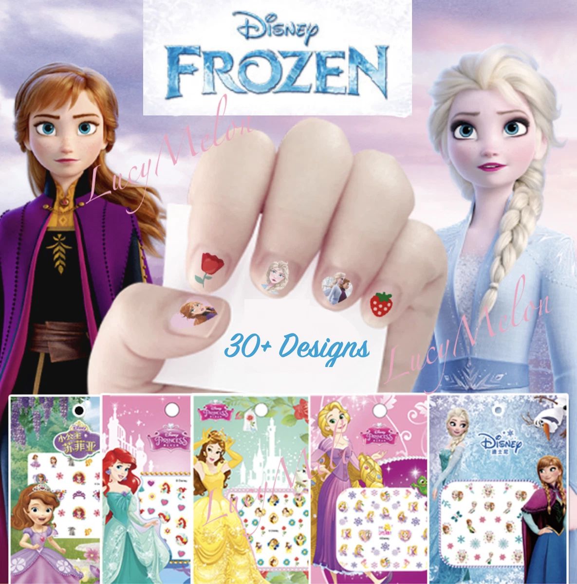 Frozen Nail Designs For Kids