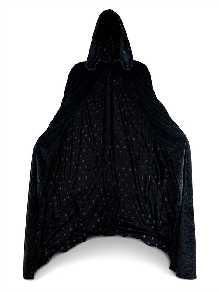 Hooded Velvet Cloak lined in Satin Luxury Cape Fashion Vampire Costume ...
