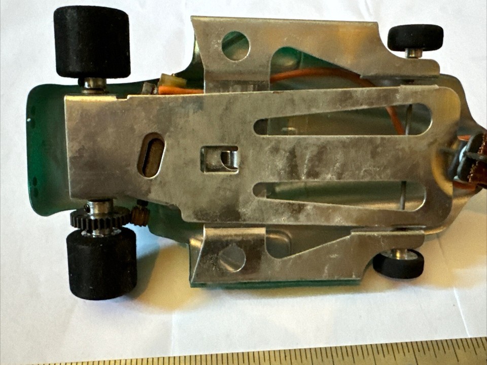 Parma Slot Car Hand Built Green Classic Racecar 1/24 1/32 Motor Body ...