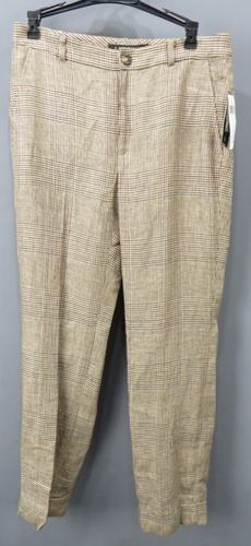 Lauren Ralph Lauren Linen Straight Pants MSRP $175 Size 4 # 30A 993 NEW ...