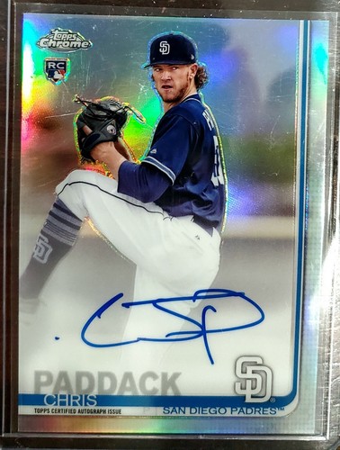 2019 Topps Chrome Chris Paddack Rookie Autograph Refractor /499 Auto RC ...