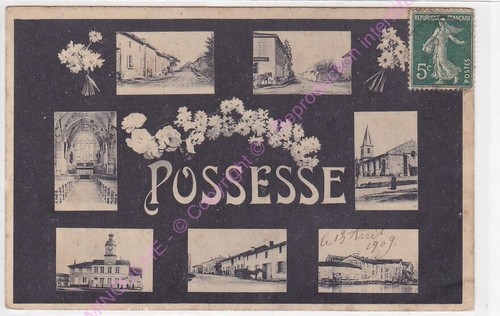 CPA 51330 POSSESSE Multivues ca avril 1909 | eBay