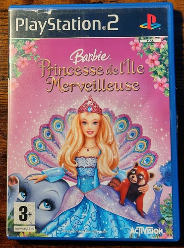 Barbie Princesse de l'ile merveilleuse jeu PS2 avec notice Version ...