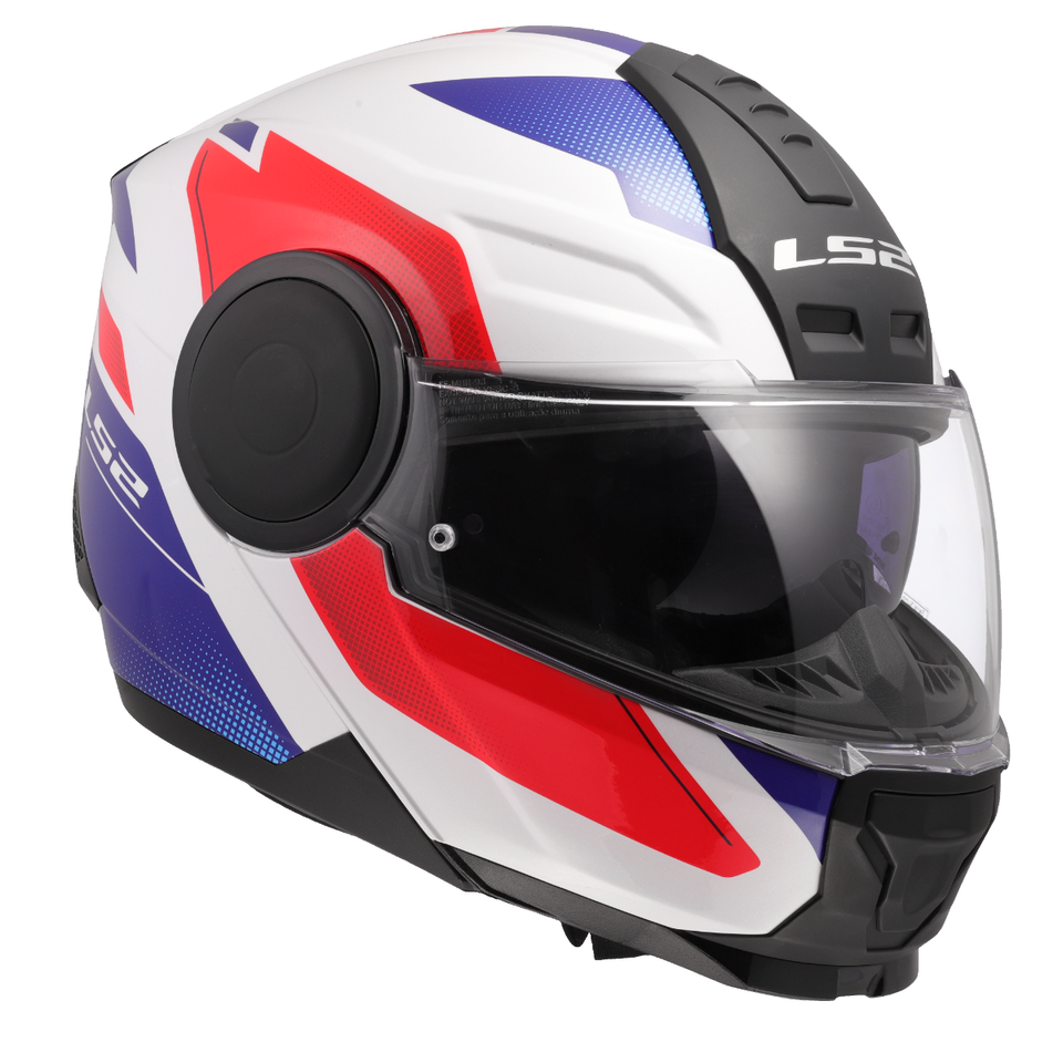 LS2 FF902 SCOPE II DUAL VISOR FLIP UP MOTORCYCLE CRASH HELMET DURIA ...