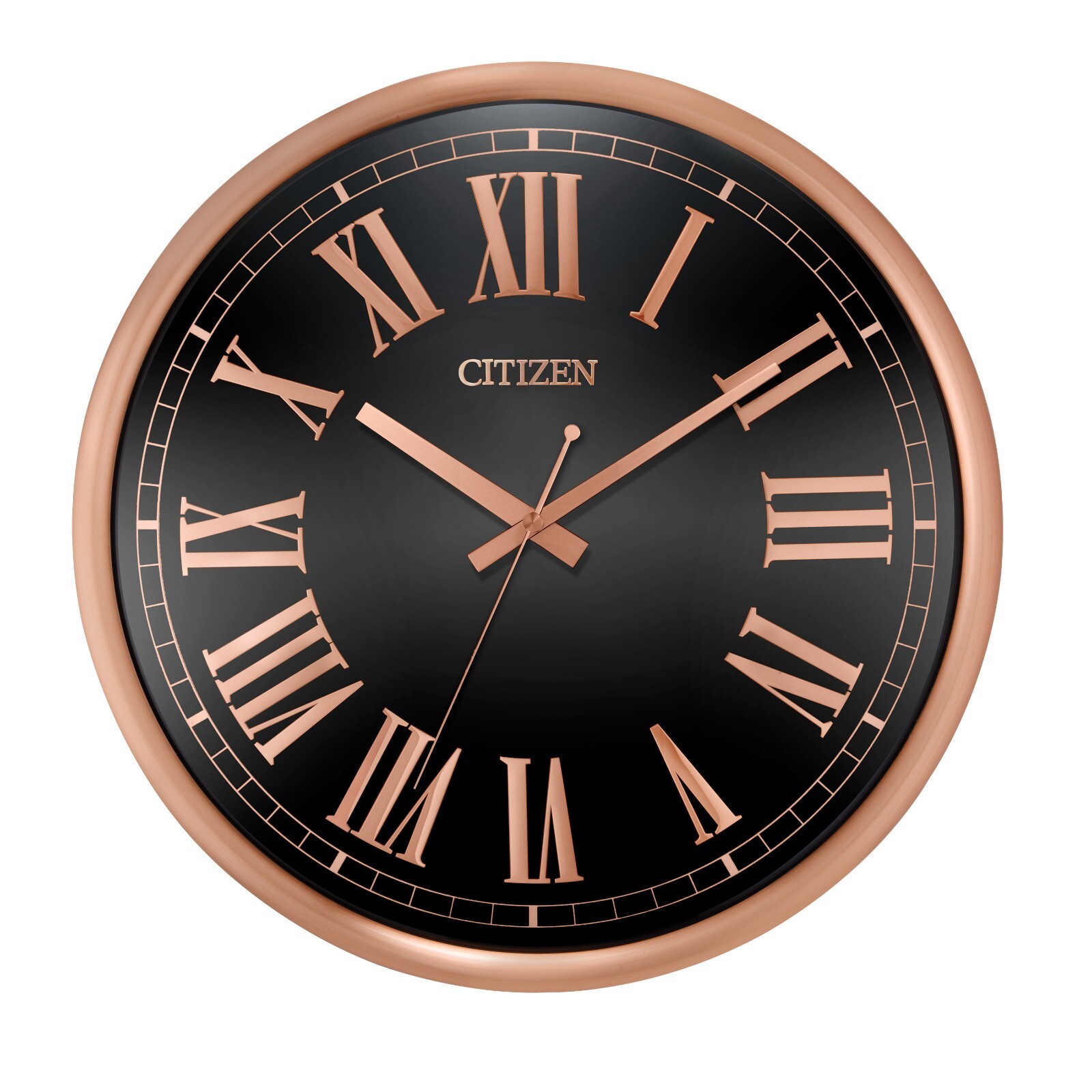 NEW 14' CITIZEN GALLERY WALL CLOCK, IN ROSE GOLD TONE, "ELEGANCE ...