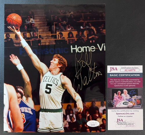 Bill Walton Signed 8x10 Color Photo JSA AUTO NBA #5 Celtics/Clippers ...