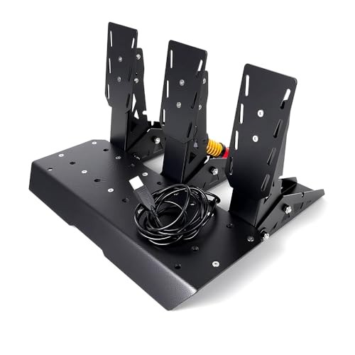 BARTOO Racing Pedals PC Gaming Steering Wheel Pedal Sim Racing Pedals ...