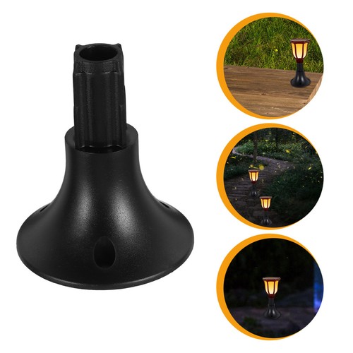 10 Pcs Stainless Steel Solar Light Base Post Mounted Lamp Bases Garden ...