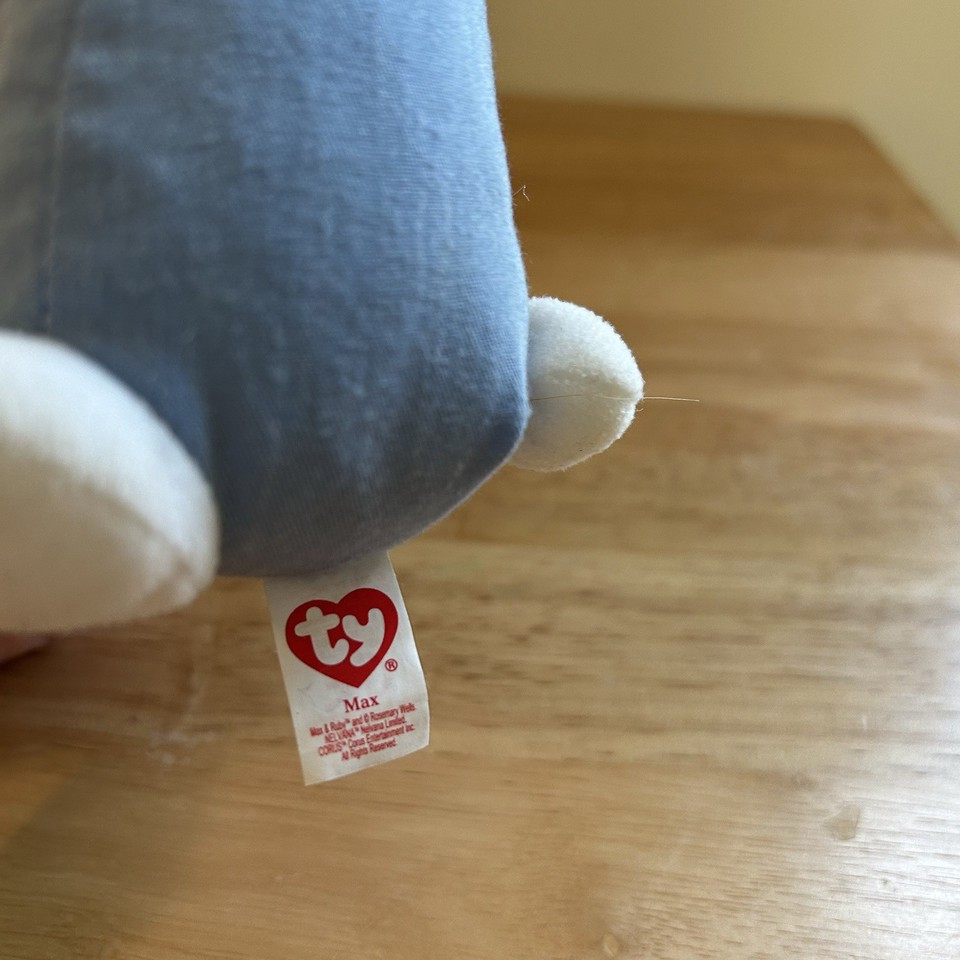 Ty Beanie Babies 7" Max & Ruby Nick Jr. Beanie Baby Original Plush 2006 ...