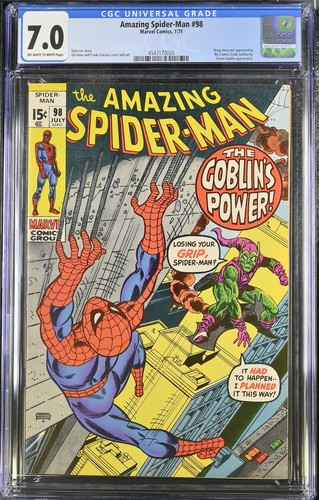 Amazing Spider-Man #98 - Marvel Comics 1971 CGC 7.0 Drug story not ...