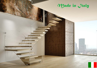 Indoor Straight or Winder Staircase Stringerless | eBay