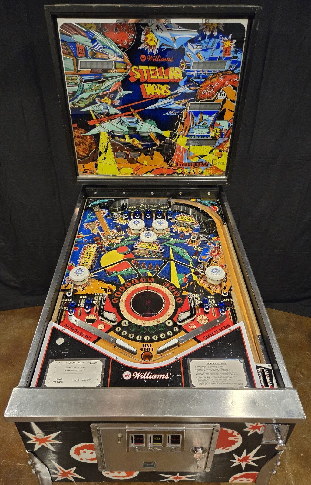Restored Stellar Wars Widebody Pinball Machine (Williams) 1979 | eBay