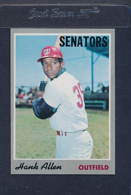 1970 Topps #014 Hank Allen Senators NM/MT *8301 | eBay