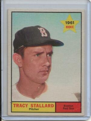 1961 Topps Baseball Card Tracy Stallard CENTERED Pitcher B Red Sox NR ...