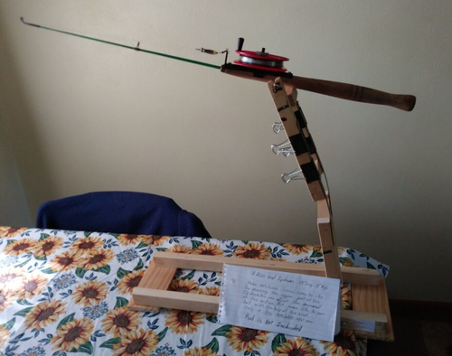 Ice Fishing Wind Activated Adjustable Tip Down Hand Crafted ROD NOT ...