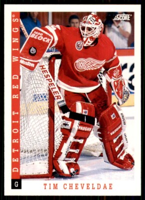 1993-94 Score Tim Cheveldae Detroit Red Wings #68 NHL Hockey Sports ...