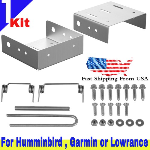 Spring Back Bracket Kit For Humminbird Garmin Lowrance Side Image ...