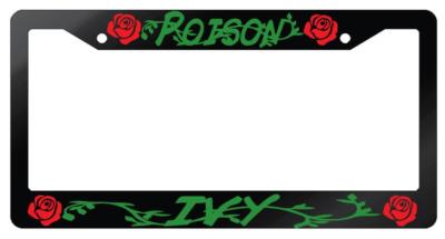 Poison Ivy (DESIGN 2) Glossy Black Plastic License Plate Frame DC | eBay
