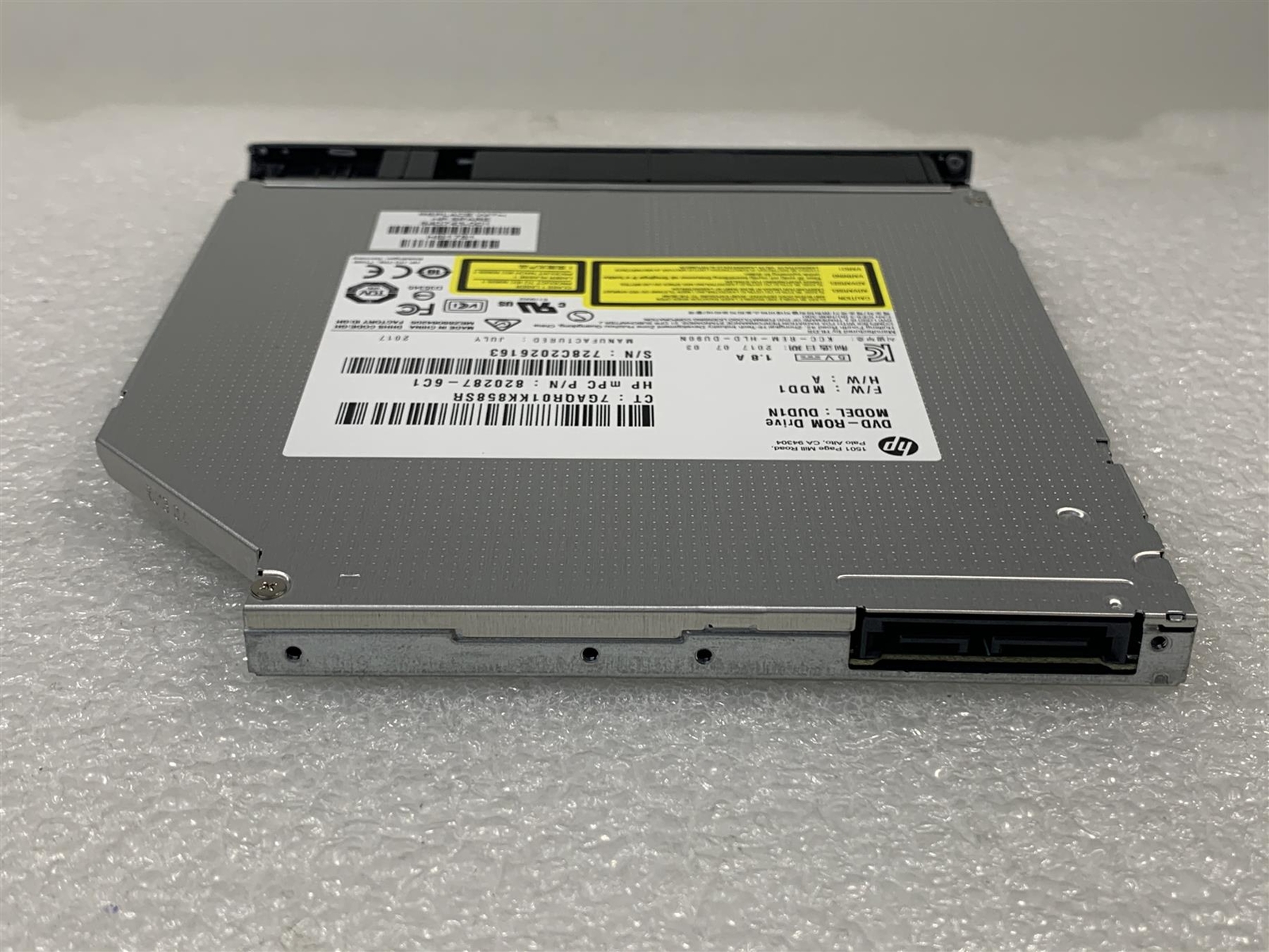 HP 450 G2 840743-001 DVD RW CD drive writer Burner Player Rom DUD1N DVD ...