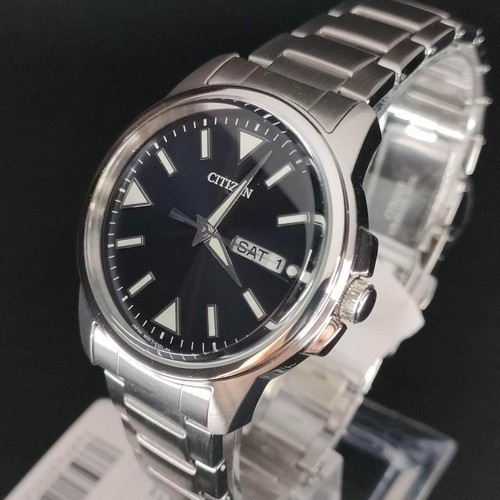 CITIZEN Eco-Drive Men's Watch Black Silver Solar Collection E101-004BC03 | eBay