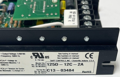 DART CONTROLS 125DV-C Variable Speed Dc Control Module, 51% OFF