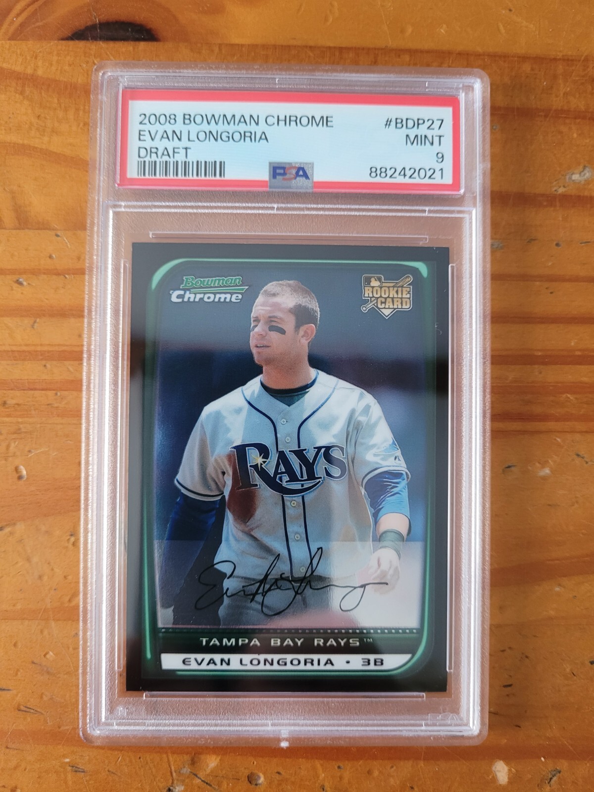 2008 Bowman Chrome Draft #BDP27 Evan Longoria Rookie Card PSA 9 Mint | eBay