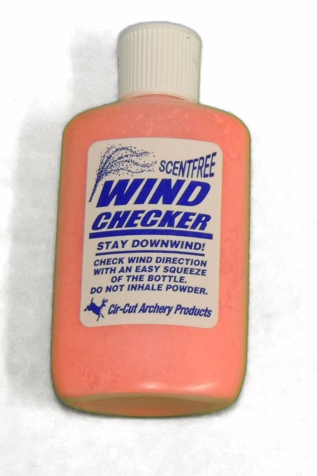 WIND Current CHECKER Powder Bottle Archery DEER Hunting Tree stand FREE ...