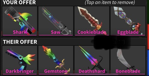 Mm2 SET BUNDLE CHROMA DARKBRINGER CHROMA GEMSTONE ALL IN THE PICTURE 🌙 ...