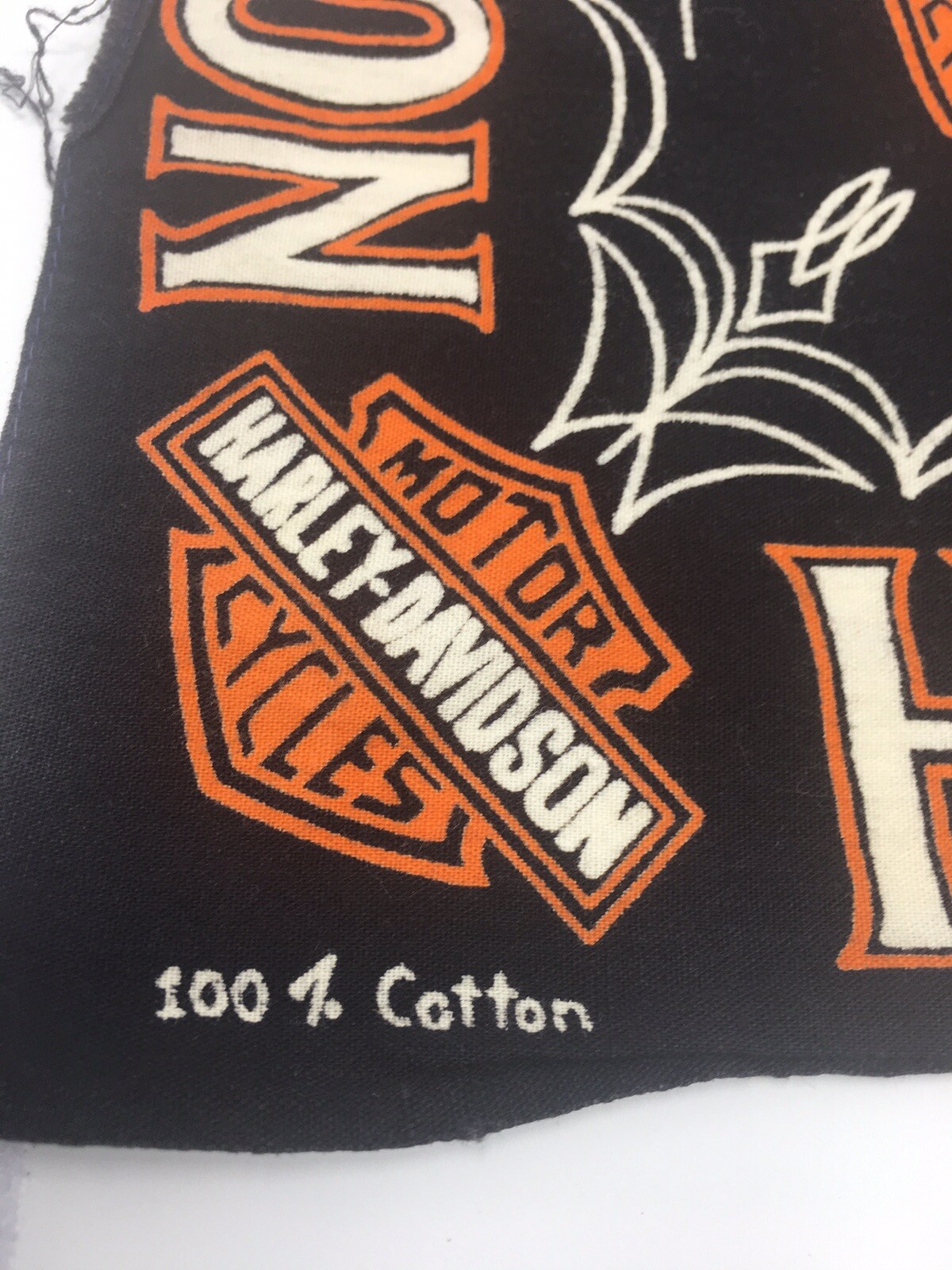 VTG 80s Harley Davidson Motorcycles Bandana Robison Daytona Beach ...