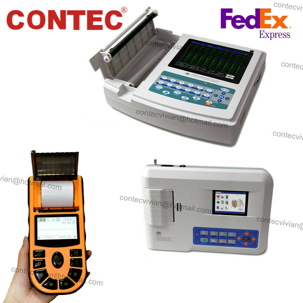 CONTEC Digital 1/3/12-Channel 12-lead electrocardiograph ECG/EKG ...
