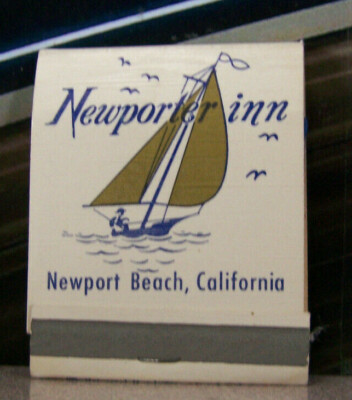 Vintage Matchbook Y4 Newport Beach California Inn Sailboat Golf Course ...