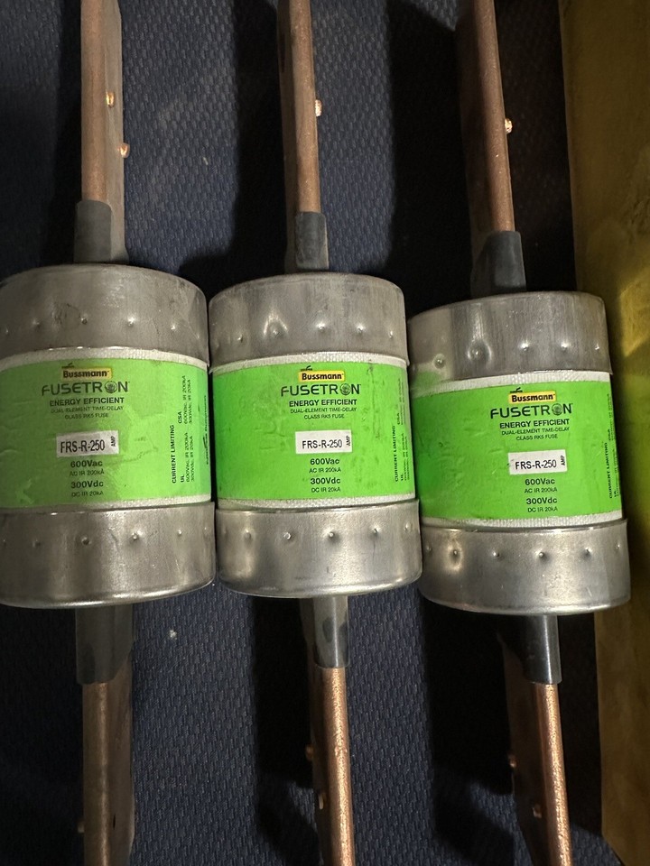 New Bussmann FRS R 250 Amp Fuse Energy Efficient Class RK5 600 Volt! | eBay