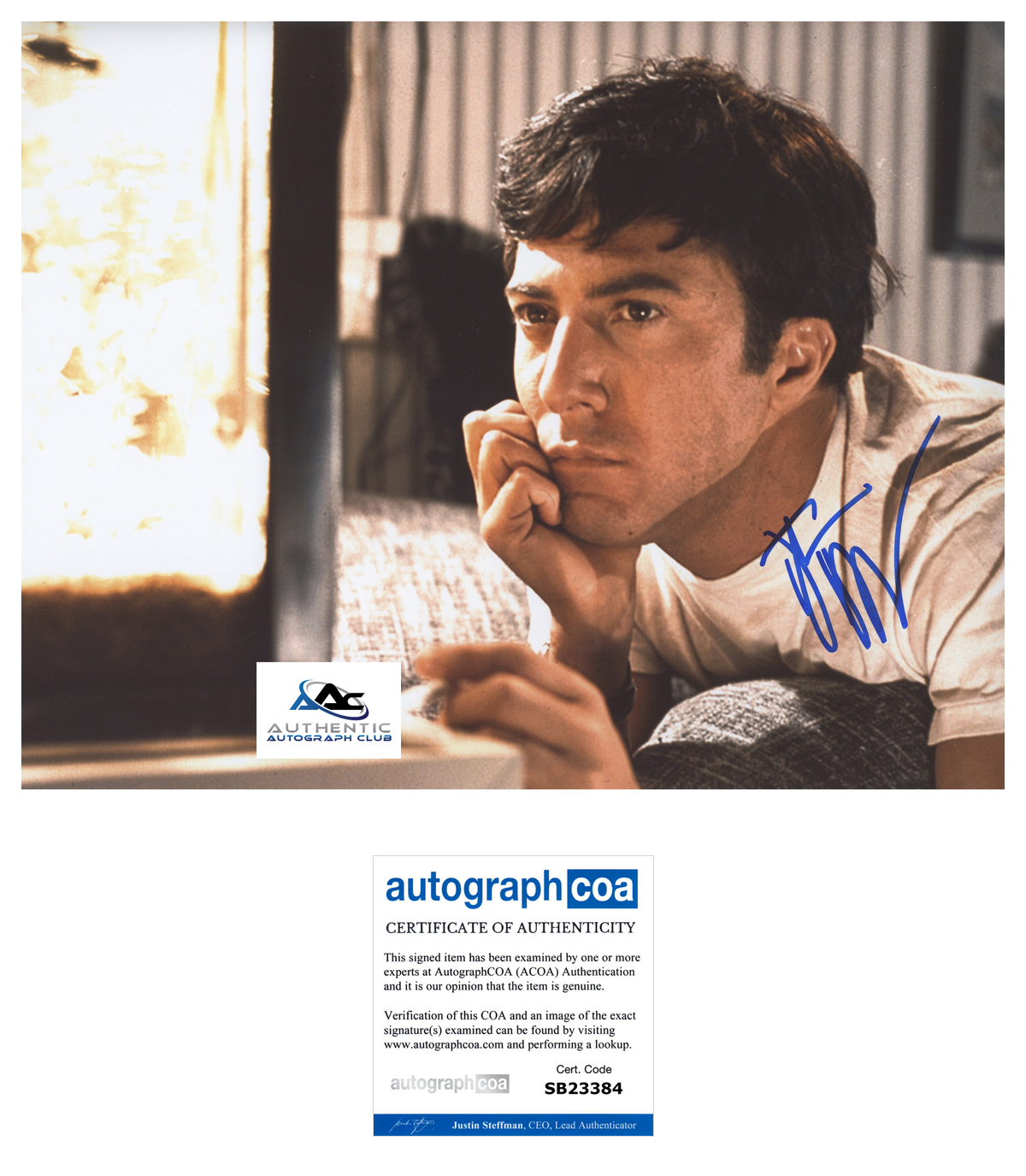 DUSTIN HOFFMAN AUTOGRAPH SIGNED 11x14 PHOTO ACOA | eBay