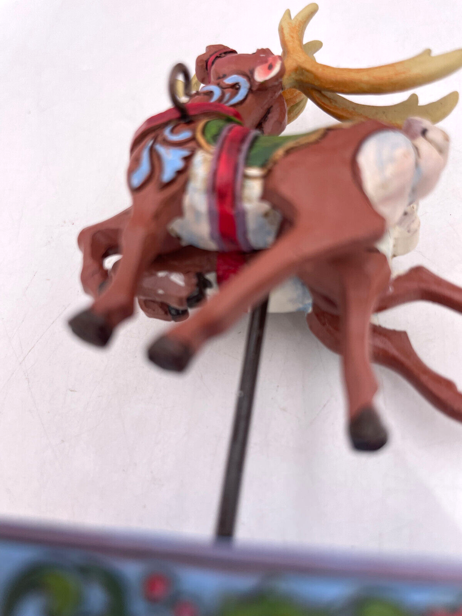 Enesco Jim Shore - Santa in Sleigh, Set of 5 (4.25 Enesco Jim Shore - Santa in Sleigh, Set of 5 (4.25