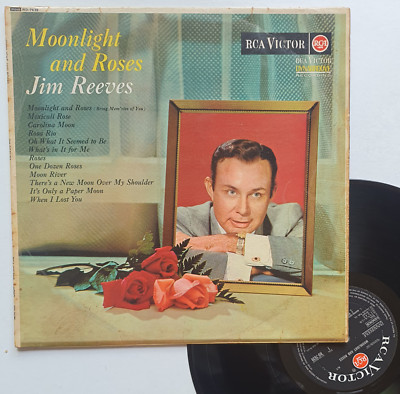 LP 33T Jim Reeves "Moonlight and roses" - (TB/B) | eBay