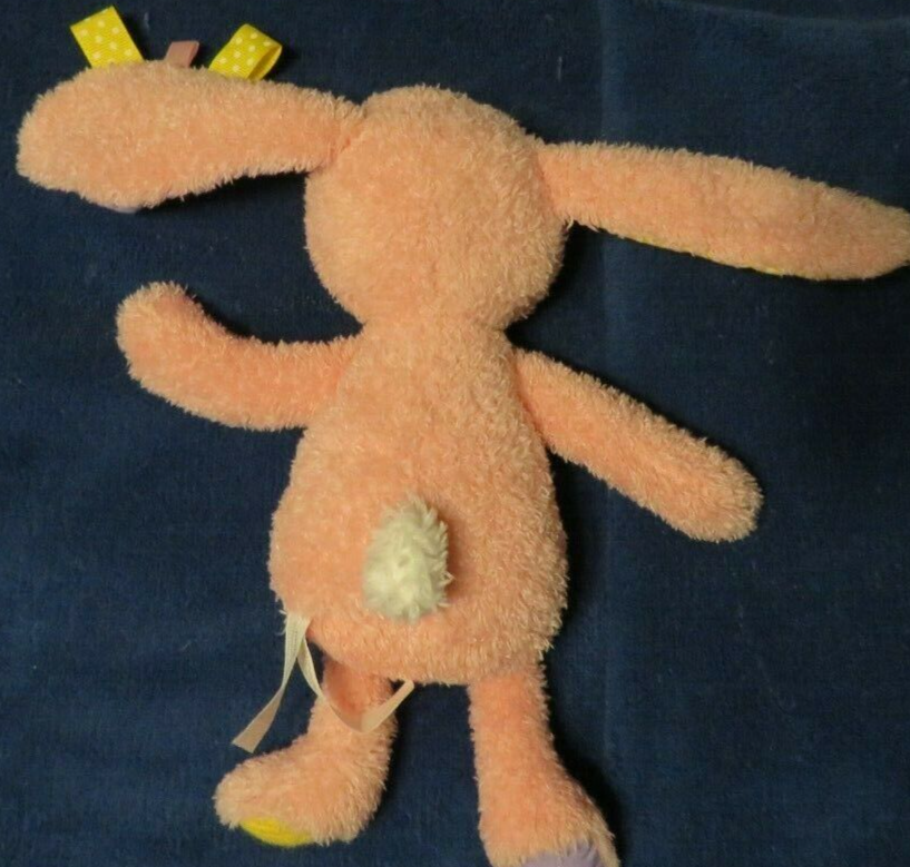 Sensory Snuggables Pink Security Snuggle Bunny Plush Crinkle Toy | eBay