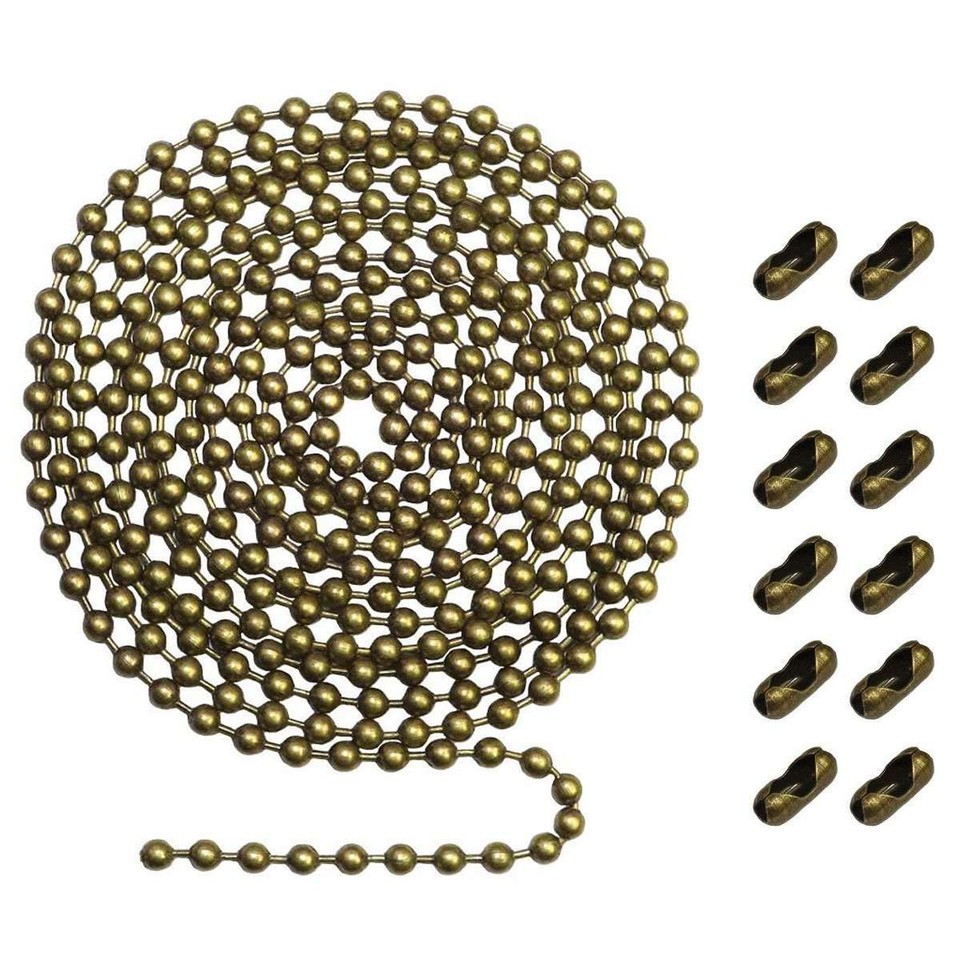10Ft Ceiling Home Light Decor Connectors Fan Pull Chain Beaded ...