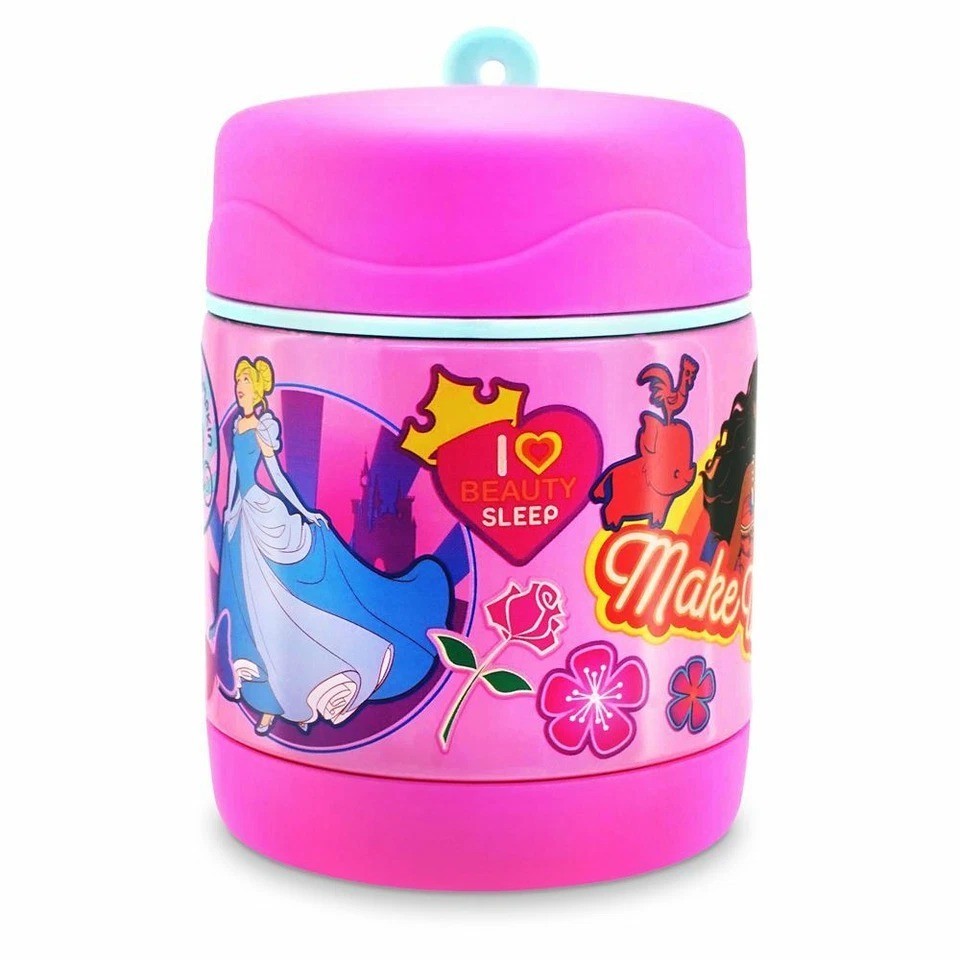 Disney Authentic Princess Hot and Cold Food Container w/ Spork Kids ...