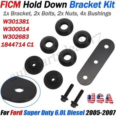 For Ford Super Duty 6.0L Diesel FICM Hold Down Bracket, Bolt, Nuts ...