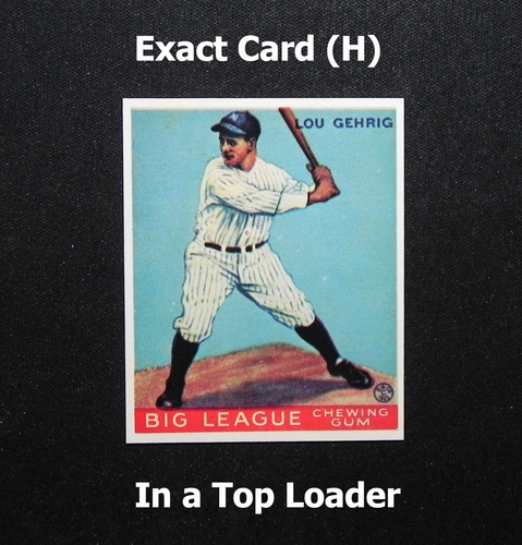 LOU GEHRIG 1933 GOUDEY GUM COMPANY Dover Reprint Card #92 _ Exact Card ...