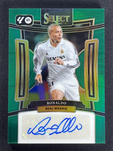 2023-24 Panini Select La Liga - Signatures Green Prizm #S-R Cristiano ...
