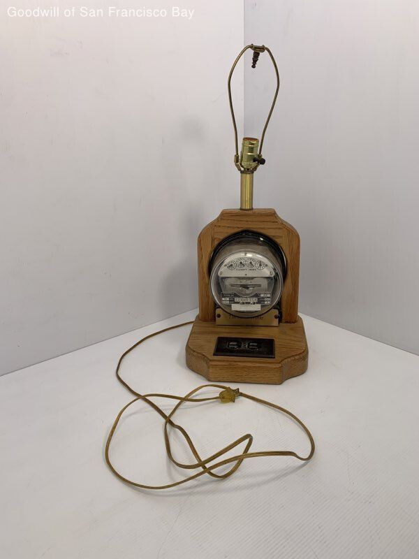 RARE / VINTAGE / ANTIQUE ELECTRIC METER TABLE LAMP / STEAMPUNK : | eBay