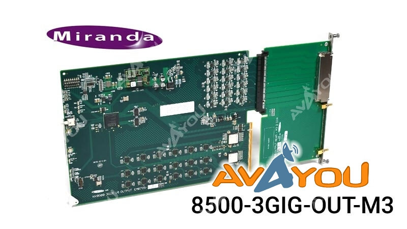 Miranda NV8500 3GIG 3G SDI 16 M3 2 Coax Output Board Router 8500-3GIG ...