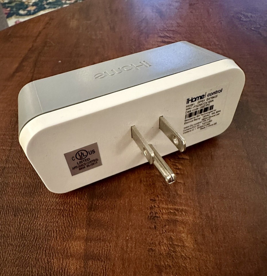 iHome Wi-Fi Control Smart Plug Apple Homekit Outlet iPhone Control | eBay