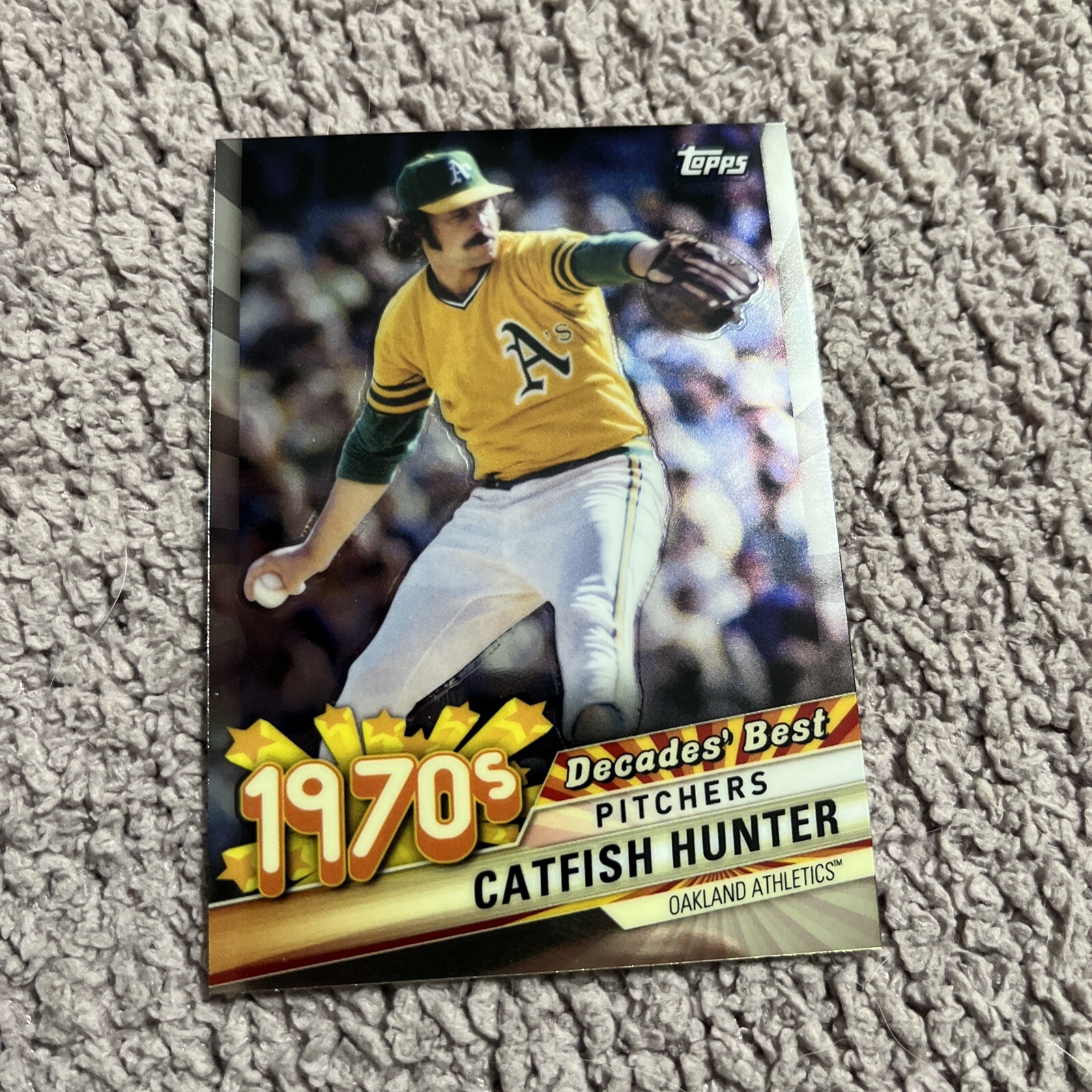 2020 Topps Series 1 Catfish Hunter Decades Best Chrome DBC-35 Oakland ...